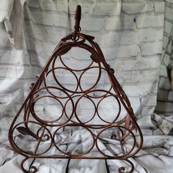 Dining | Vintage Wrought Iron Triangle Wine Rack | Poshmark
